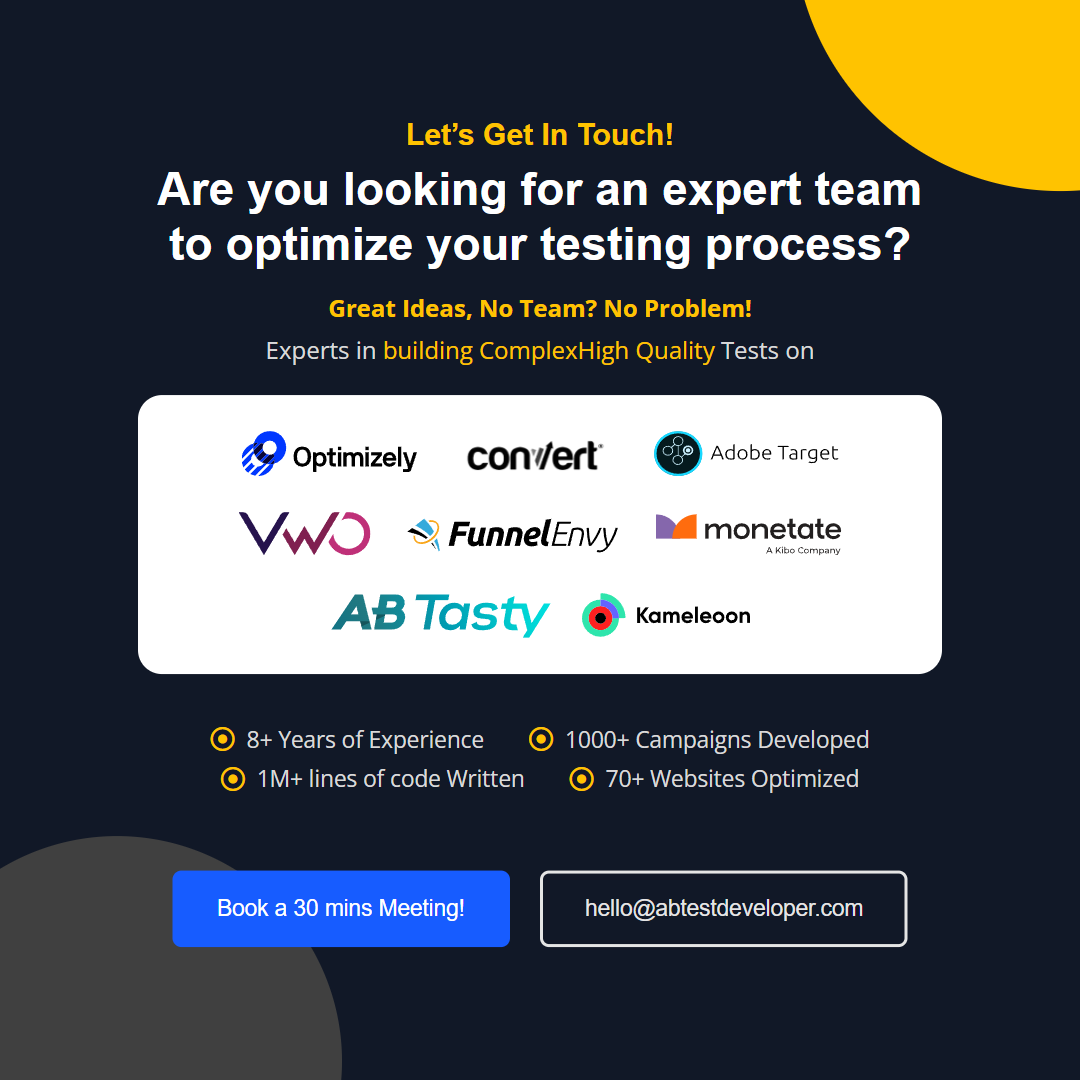 Hire A/B Testing Developer - Expert CRO Services Starting at $25/Hour ...